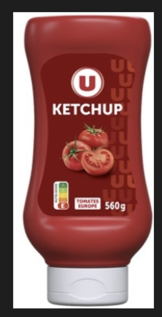 Rappel Conso: Ketchup nature flacon souple 560g Marque U | LYON SAVEURS